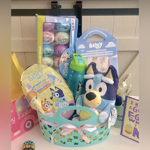 Disney | Toys | Bluey Easter Basket W Plush More Nwt | Poshmark